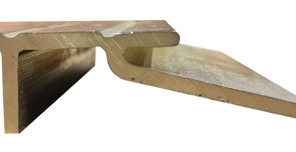 Pemko 123B 36" Mill Brass Interlocking Offset Threshold