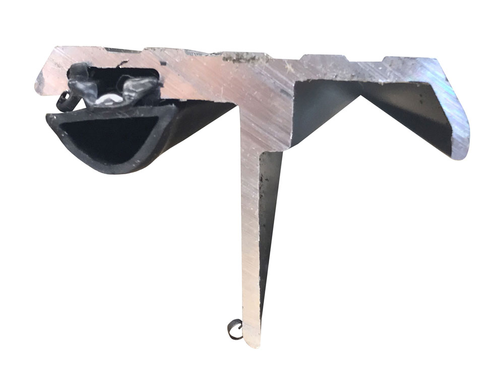 Pemko 355DS120 120" Dark Bronze Anodized "T" Astragal with Silicone insert