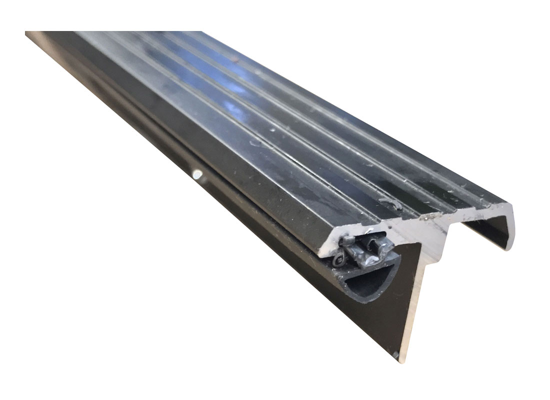 Pemko 355DS96 96" Dark Bronze Anodized "T" Astragal with Silicone insert