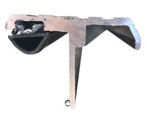 Pemko 355DS96 96" Dark Bronze Anodized "T" Astragal with Silicone insert