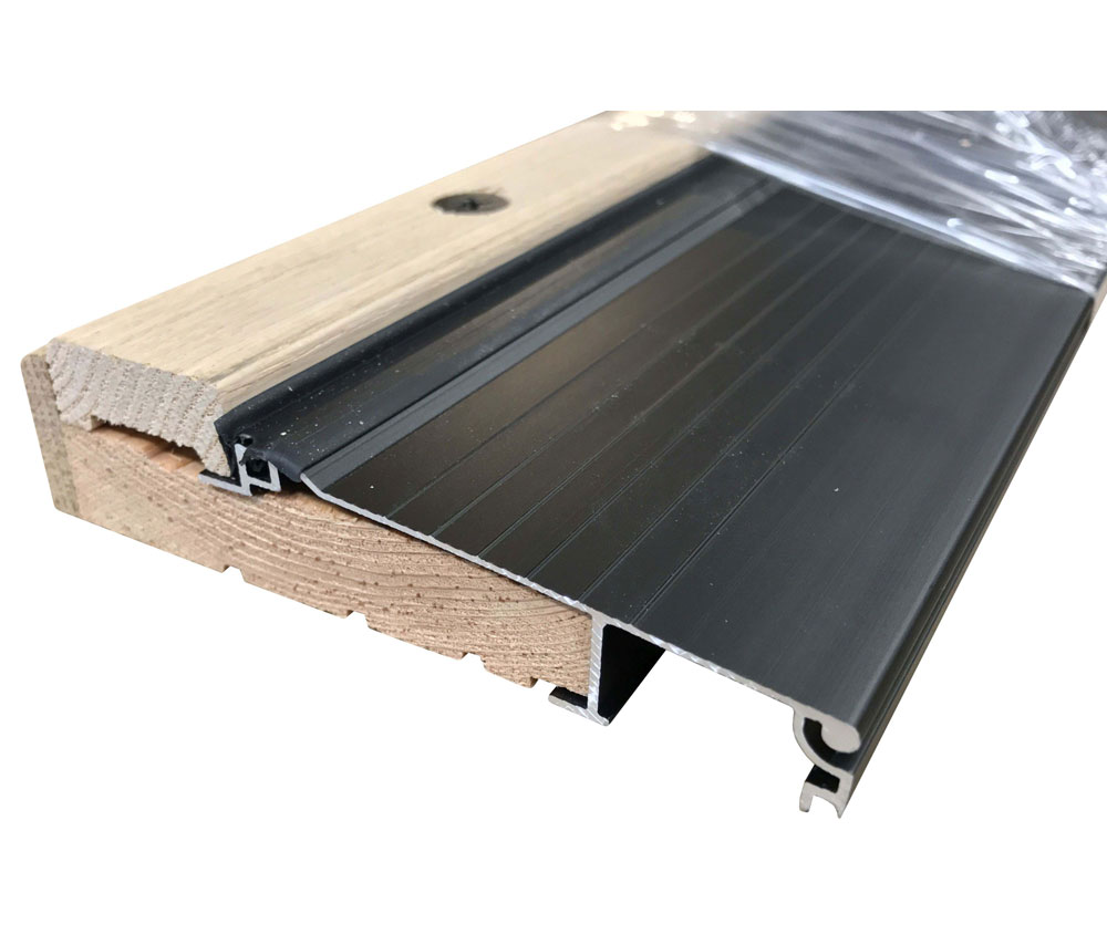 Pemko 94518DW 98NT Dark Bronze Anodized Aluminum Adjustable Oak Top ...