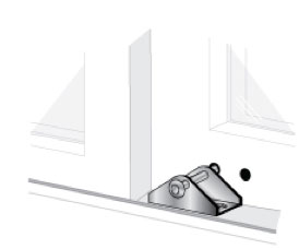 Pro-Lok EPL-102-AL 2" X 1-3/4" Patio Door Lock - Pull Pin, Aluminum