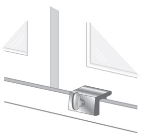 Pro-Lok EWL-100-AL Single Wing Nut Window Lock, Aluminum