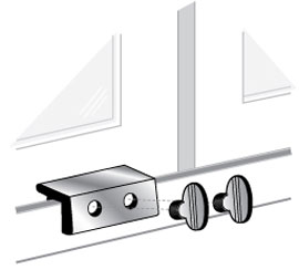 Pro-Lok EWL-150-AL Double Wing Nut Window Lock, Aluminum