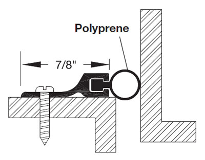 Reese 815BLK 24" Door Jamb Weatherstrip - Black Anodized Aluminum ...