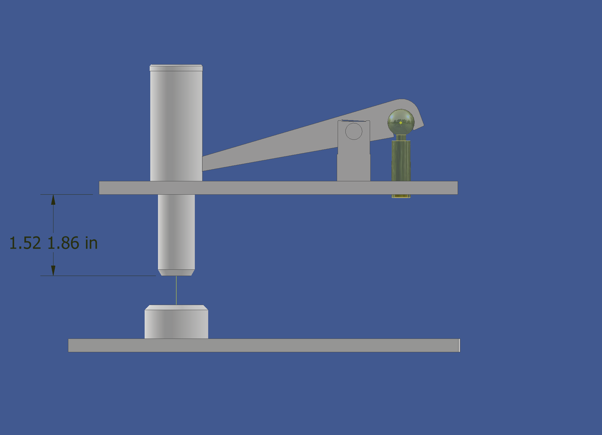 Center Hung Heavy Duty Pivot Set w/ Special Arm and Standard H345 Top ...
