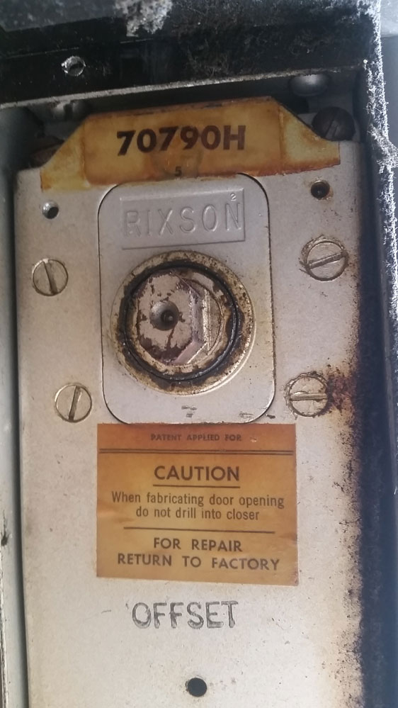 Rixson Concealed Door Closer at James Silvers blog