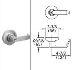 R08 Key-in-Rectangular Lever
