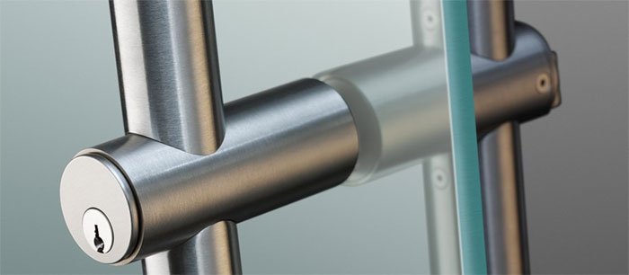 Rockwood LP3301DBU-629 Plain Post Mount Round Locking Door Pull - Half ...