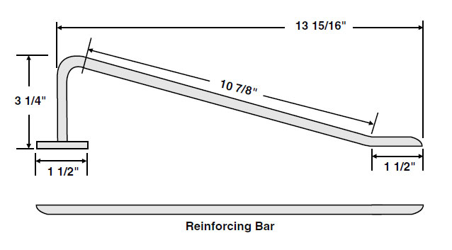 Rockwood R102LPB-613 Trim Protector Bar with Reinforcing Bar - Satin ...