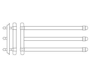 Rockwood RM2247-8x32-3-10BE Offset BandWidth™ - Collar Mount Triple ...