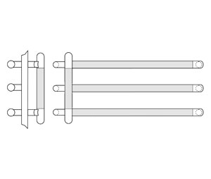 Rockwood RM2857-3-26x20-629 Offset Round Ends BronzeAge™ Triple Push ...