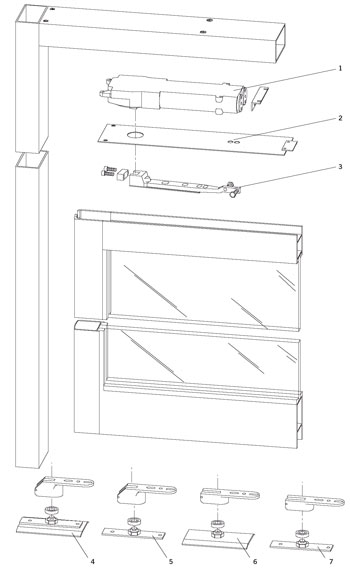 RTS-10 Concealed Overhead Closer Package