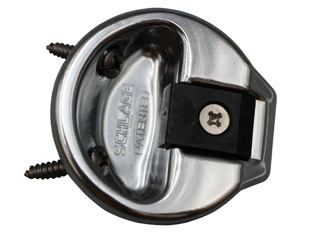 Schlage 10-058 626 Circular Adjustable Strike, Satin Chrome