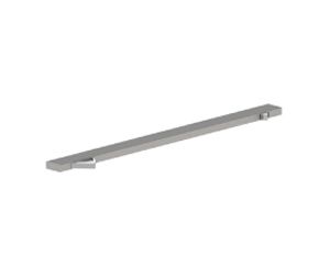 Hager 297D-52 Steel Coordinator with Filler Bar, 1-5/8" x 5/8" Base, Black