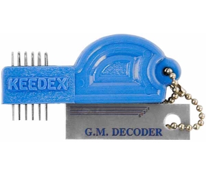 Keedex K-4 G.M. Decoder, Aluminum Card, 6-Chamber Lock Stainless Steel ...
