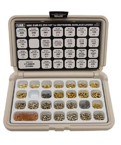 LAB LMDSCH Mini Dur-X Pin Kit, Schlage (Polyethylene)