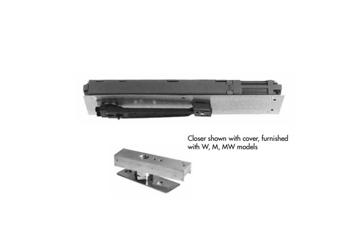 Rixson 70790A LAP RH Overhead Concealed Closer, 90 Degree, Hold Open ...