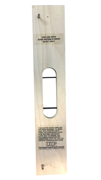 Soss 218 IT Router Guide Template 218IT For SOSS Invisible Hinge 218