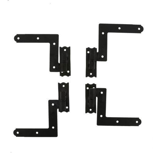 Ultra Hardware 96526 2-1/8" Offset Blind Hinge - Black Finish - 2 Pairs