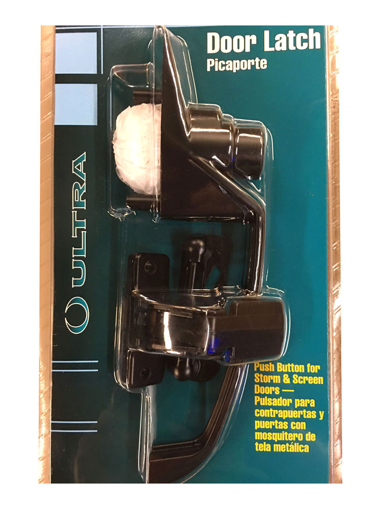 Ultra Hardware 47005 Storm Door Push Button Latch - Resilient Strike ...