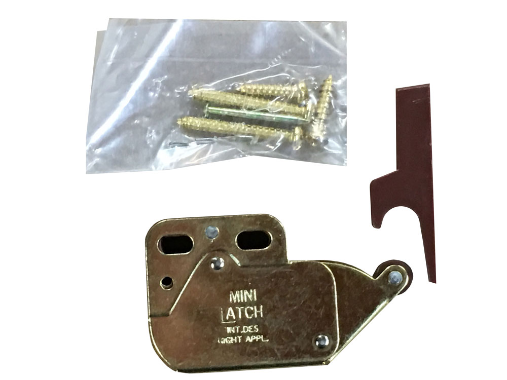 Ultra Hardware 96880 Mini Touch Magnetic Latch-Brass Plated-Polybagged