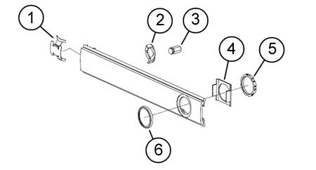 Von Duprin 050115-628 Cylinder Dogging Conversion Kit for 33A & 99 ...