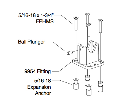 VON DUPRIN 050392 SP28 9954 Bottom Fitting & Cover