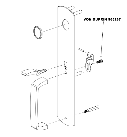 VON DUPRIN 965237 990 TP Bracket Screw - 990TP