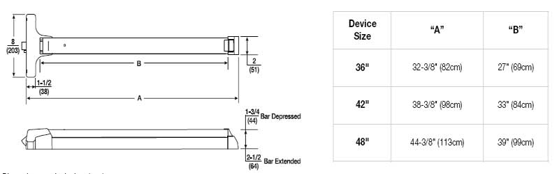 Yale YME2100 Rim Panic Exit Device