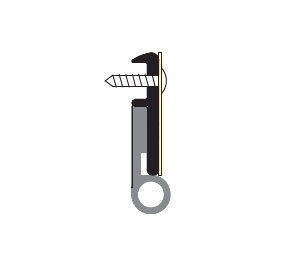 Zero 328AA-L 32" Photoluminescent Clear Anodized Aluminum Perimeter ...