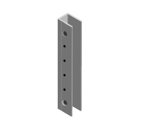 Zero 22070CH-AA 20 Aluminum Channel Bracket for Flood Barrier Shields ...