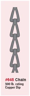 Zero 645 Copper Dip Sash Pulley Chain