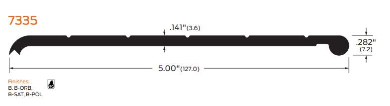 Zero 7338B-ORB 24 Adjustable Interlocking Threshold Section with PVC ...