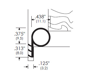 Zero 8056Y-Wh-3080 Kerf-Frame Gasketing Set