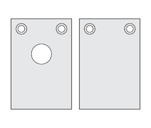 Zero 360ENDCAP End Cap Set for #360 Automatic Door Bottom