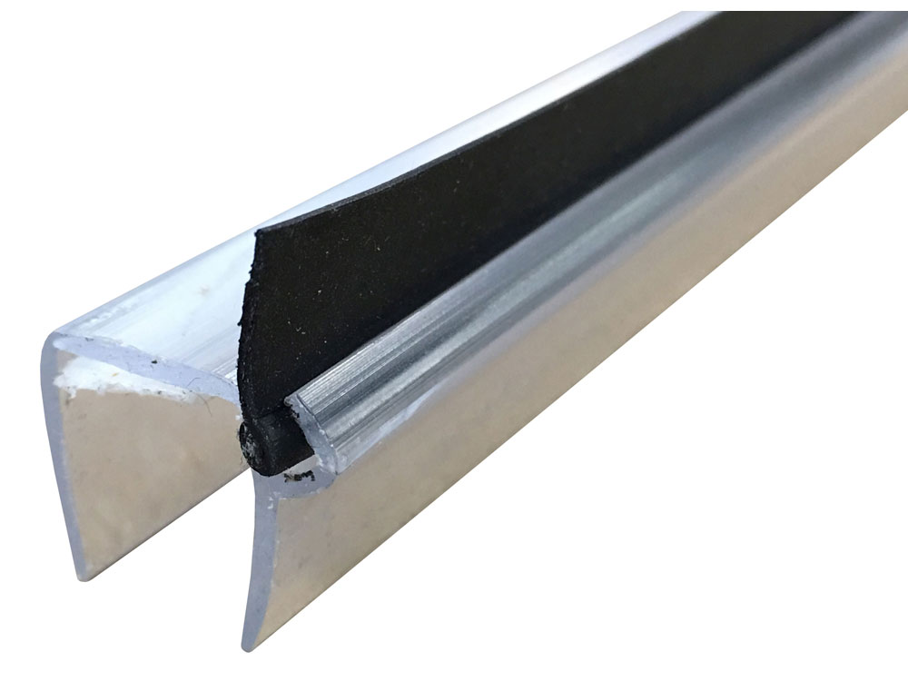 Zero 134 48" PVC Glass Edge Protection with Neoprene Lip insert for ...