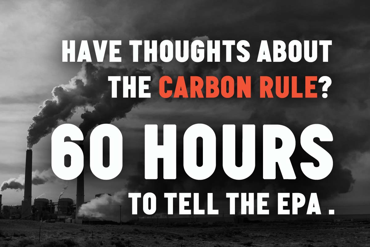 60 Hours: Make Sure the EPA Hears Us - 350