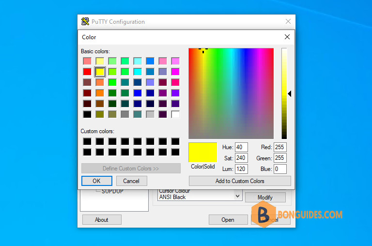 How To Change The Text Color In PuTTY 