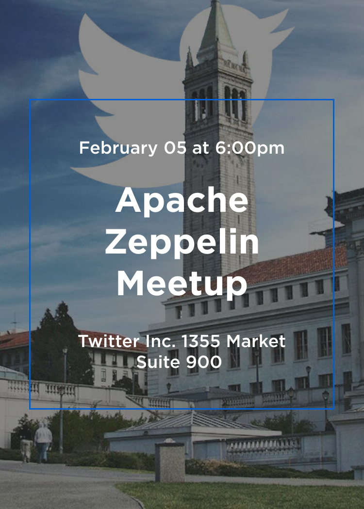 Apache Zeppelin Meetup Apache Zeppelin Meetup