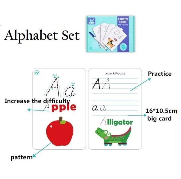 eTukuri - Products | Write and Wipe Alphabet Activity Cards