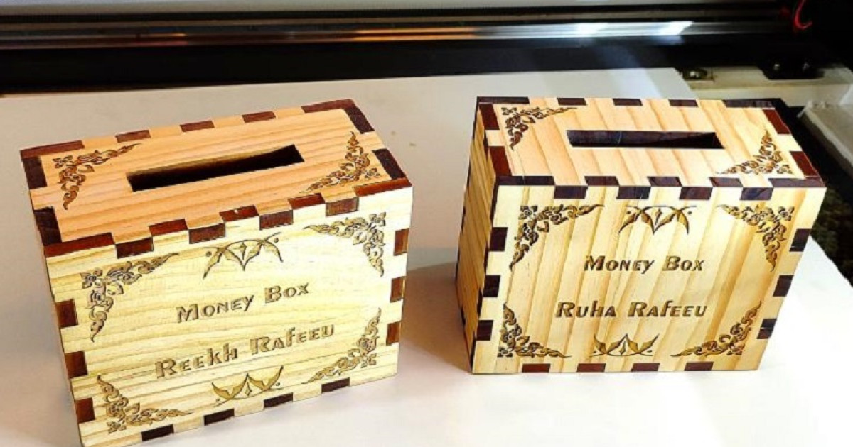eTukuri - Products | Wooden Money Box