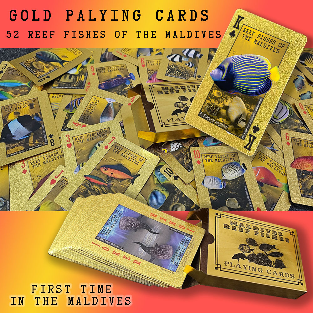 eTukuri - Products | REEF FISHES of Maldives (Gold) Playing Card pack