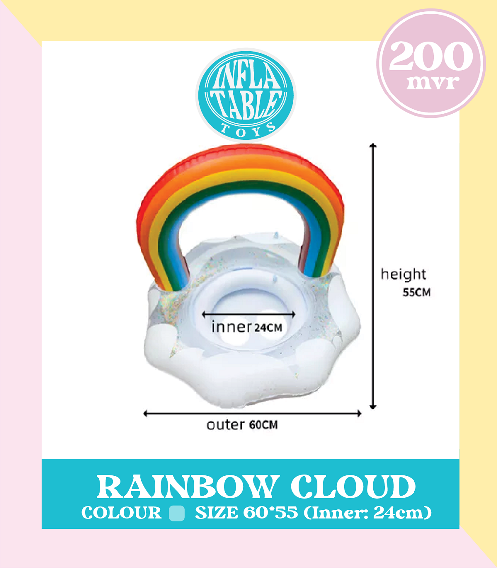 eTukuri - Products | Inflatable Toy - Cloud Rainbow Float