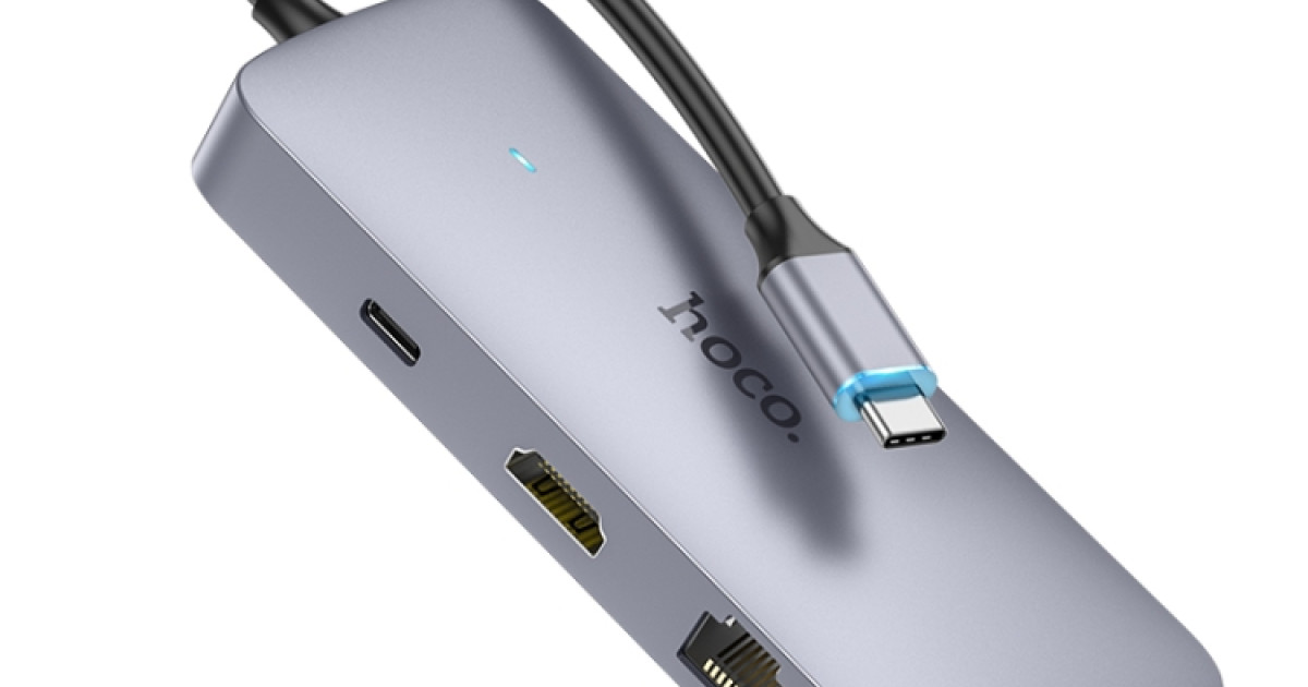 eTukuri - Products | Hoco Type C to 8 in 1 Multifunction Adapter PD100W ...