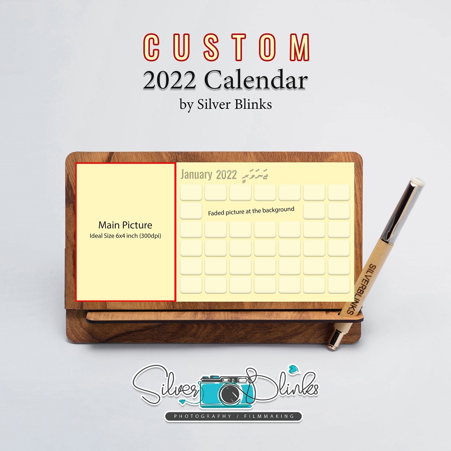 eTukuri - Products | Wooden Decorative Table Calendar 2022 with Pen ...