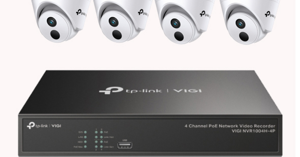 eTukuri - Products | TP-LINK NVR1004H-4P VIGI 4 Channel NVR with 4x C400HP-2.8 3MP Camera