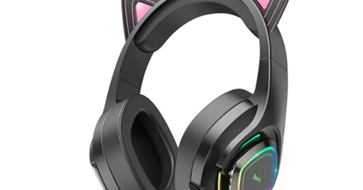 eTukuri - Products | Hoco Cute Cat Luminous Cat Ear Gaming Headphone ...
