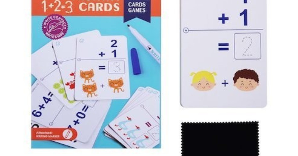eTukuri - Products | Mideer Write & Wipe Cards- 1+ 2 = 3