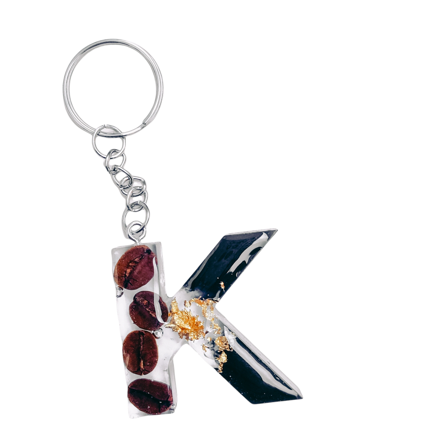 eTukuri - Products | Resin Alphabet letter Keychain- Letter K